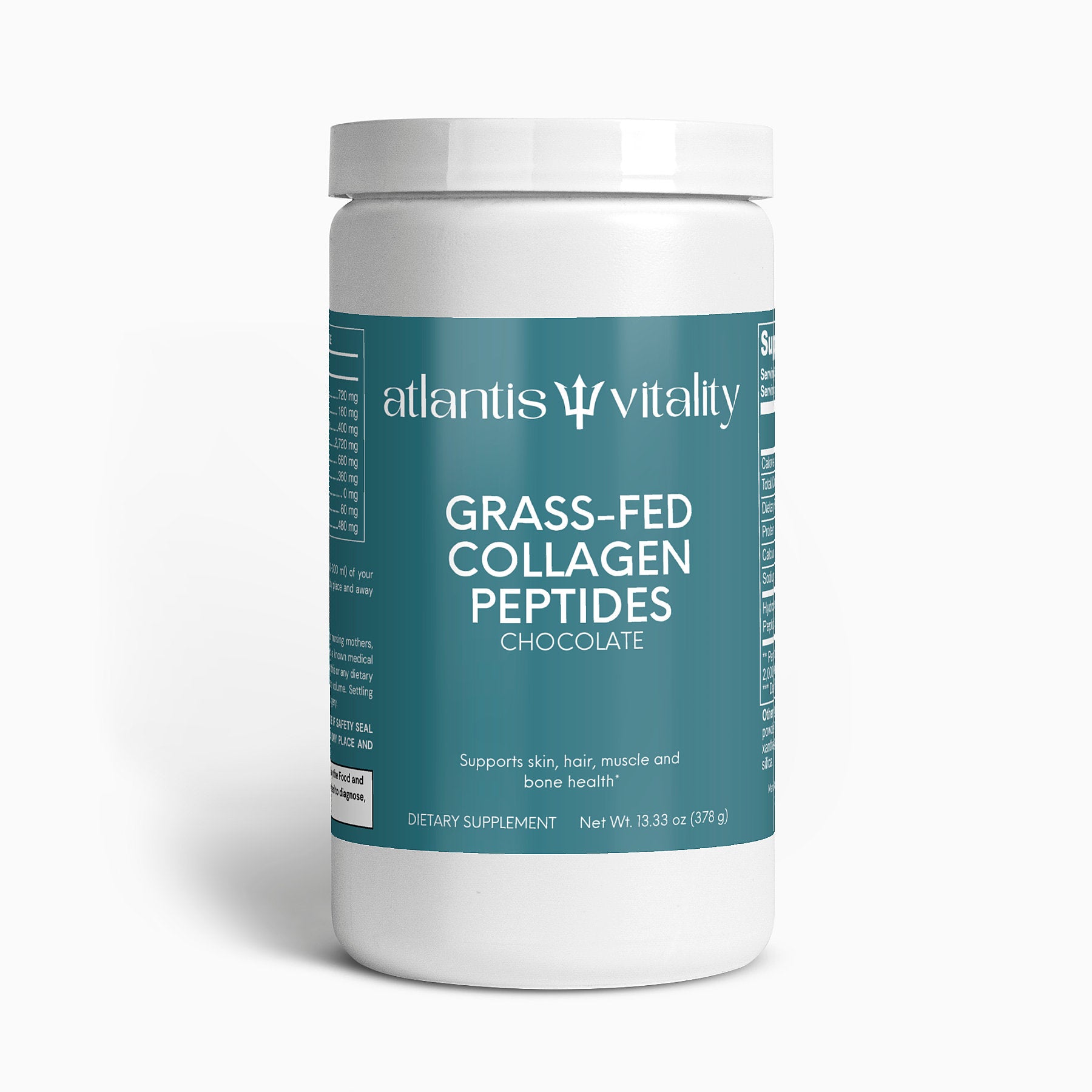 Grass-Fed Collagen Peptides Powder (Chocolate) – Atlantis Vitality